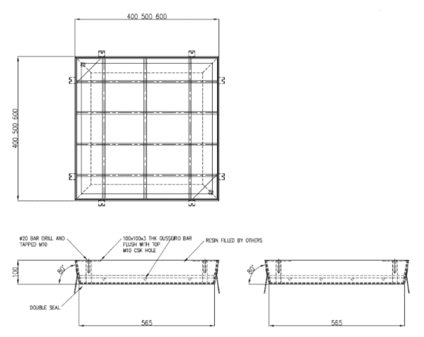 Double Sealed Manhole Cover - Stainless Steel | Unitech