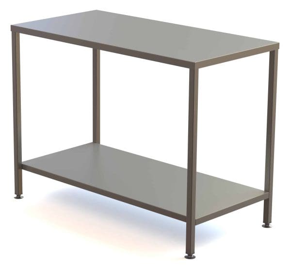 Stainless Steel Topped Table | Stainless Steel Frame | Unitech