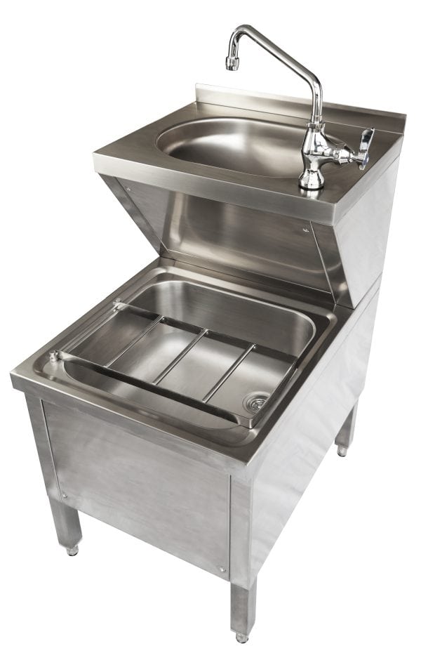 Janitorial Sink Unit (Single Water-Feed) - Stainless Steel | Unitech
