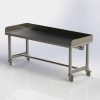 Adjustable Height Stainless Steel Table - Mobile | Unitech