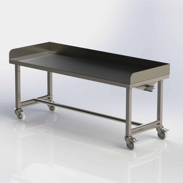 Adjustable Height Stainless Steel Table - Mobile | Unitech